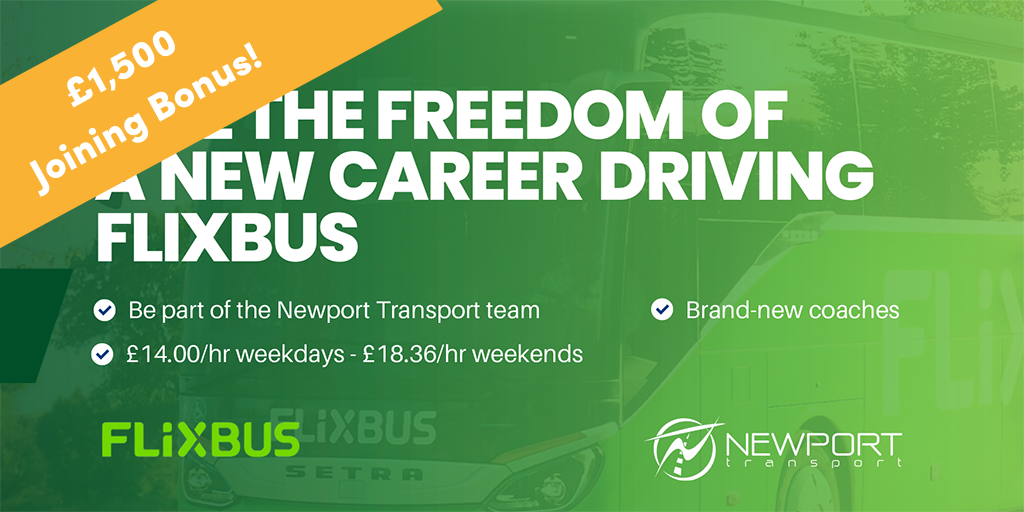 FlixBus coach driver - Newport Bus
